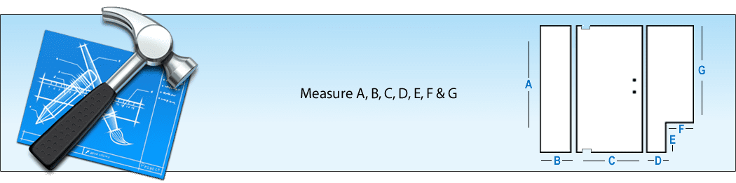 Inline Door with Panel & Notched - Alderfer Glass